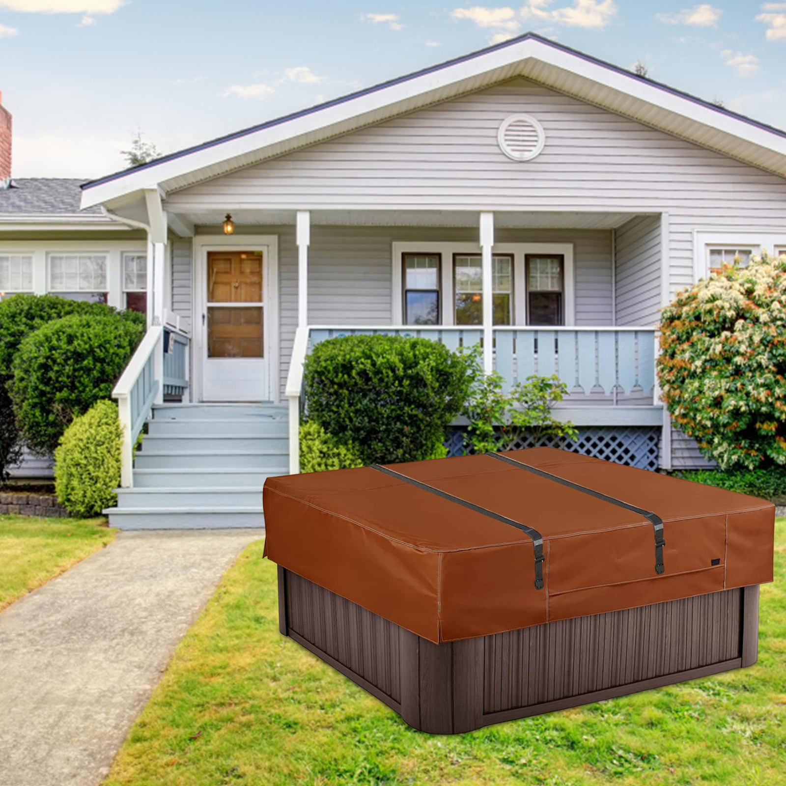 Heavy Duty Hot Tub Cover Wind Straps Kit Fixing Belt Screw SPA Locks ...