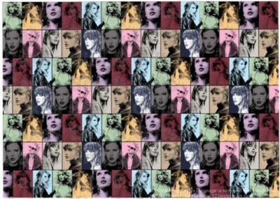 TAYLOR SWIFT CAKE WRAPPER Edible Wafer Paper - Wrap the Side of your ...