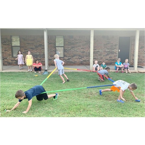 Colorful Stretchy Band, Latex Exercise Loop, Creative Movement Prop for ...