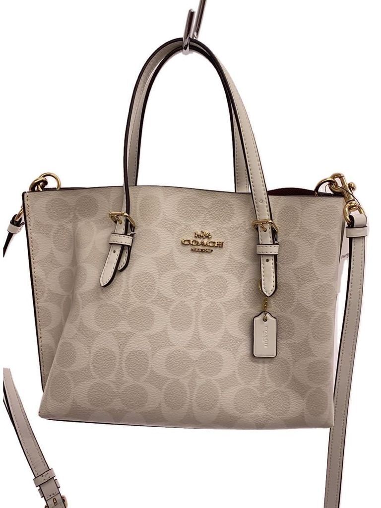 COACH Handbag Leather White Total Pattern C4250 Signa… - Gem