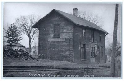 c1960's MSTL Story City Iowa IA Railway Train Depot Station RPPC Photo ...