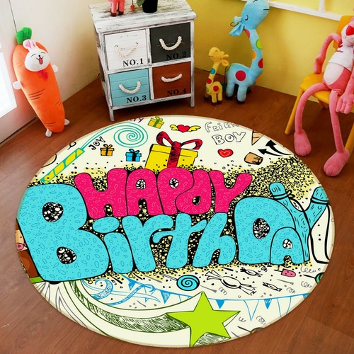 3D Happy Birthday Star NAO7984 Game Rug Mat Elegant Photo Carpet Mat ...