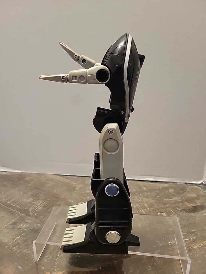 Vintage Mighty Morphin Power Rangers Deluxe Ninja Megazord Black Frog ...