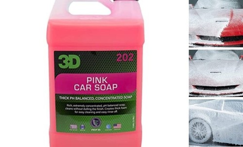 Pink Car Wash Soap - pH Balanced, Easy Rinse, Scratch Free Gallon (Pack ...