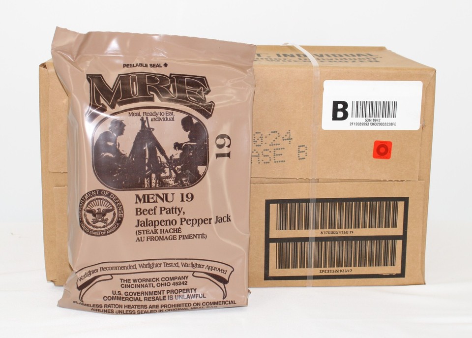 MRE U.S. Military Ready to Eat Meals INSP 2025 - Case, 1, 2, 4, 6 Pack ...