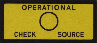 Check Source Label, Victoreen CD V-700 Model 6/6A/6B Geiger Counter ...