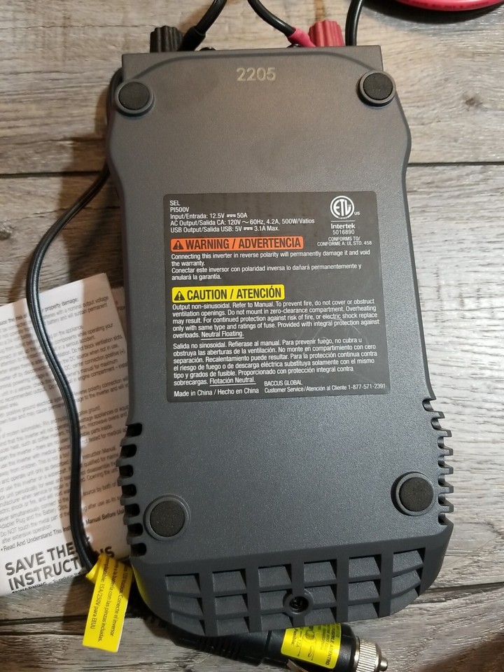 Vector 500 Watt Power Inverter, PI500V, Dual Power Inverter, Tested ...