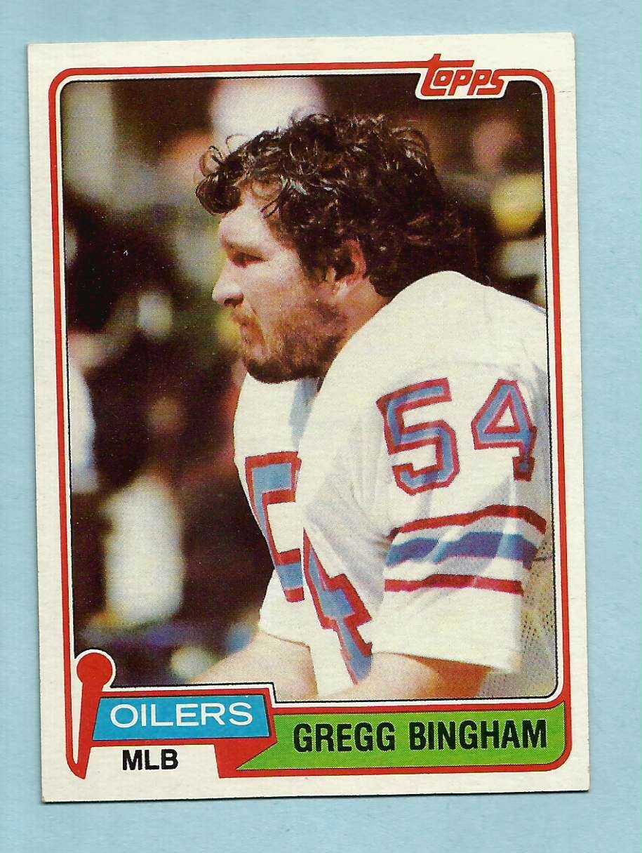 1981 Topps Football Gregg Bingham #79 Houston Oilers Purdue NM/MT | eBay