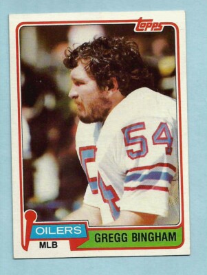 1981 Topps Football Gregg Bingham #79 Houston Oilers Purdue NM/MT | eBay