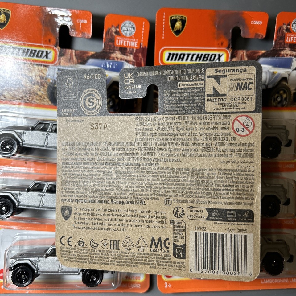 2024 Matchbox Short Card Lamborghini LM002 #96 Silver Lot 7 | eBay