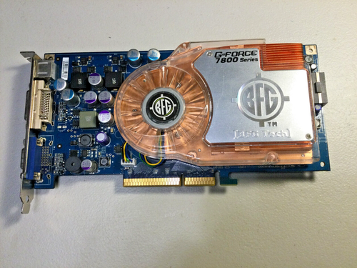(B) Untested BFG NVIDIA GeForce 7800 GS 256MB AGP Retro Graphics Video ...