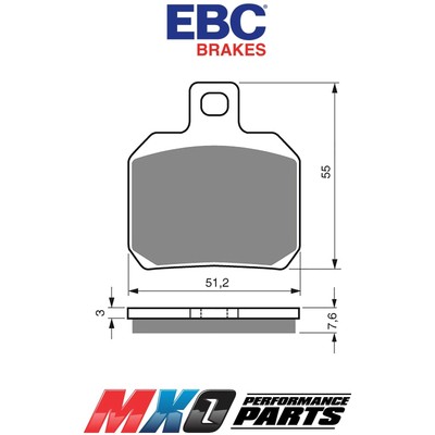EBC Rear Brake Pads Piaggio X9 500 EVO (4 stroke) 2003-2011 FA266 | eBay