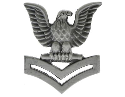 US Navy 2nd Class Petty Officer Crow Right Pewter color Lapel Pin ...