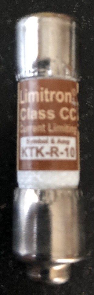Cooper Bussmann KTK-R-10 Fuse Limitron Fast Acting Class CC KTKR10 ...