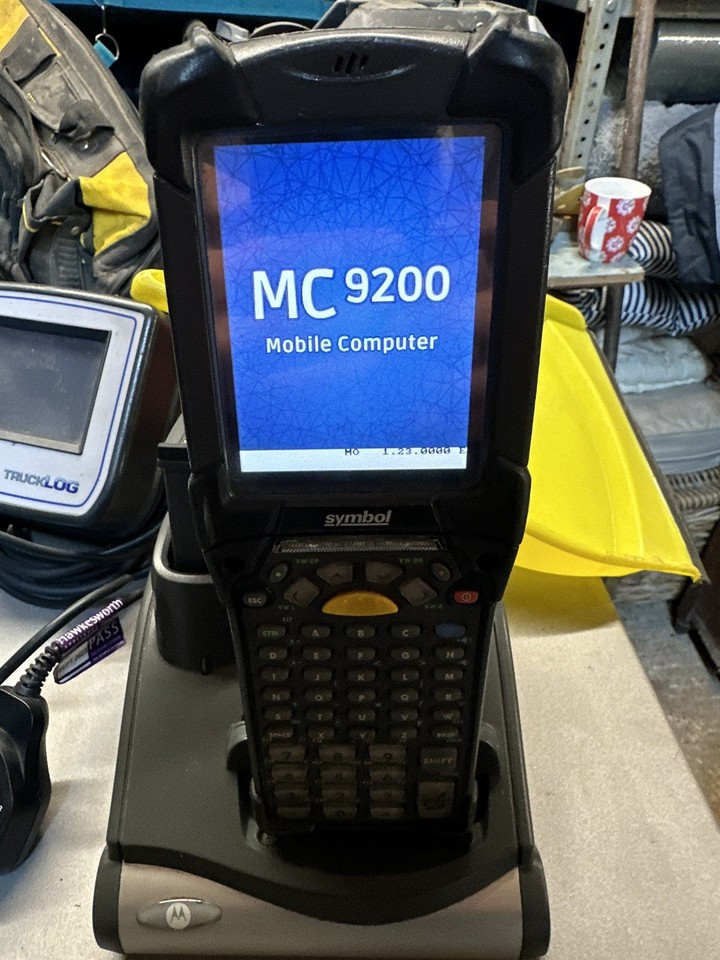Symbol MC9200 POS Mobile Barcode Scanner + Stand, battery & Windows 7 ...