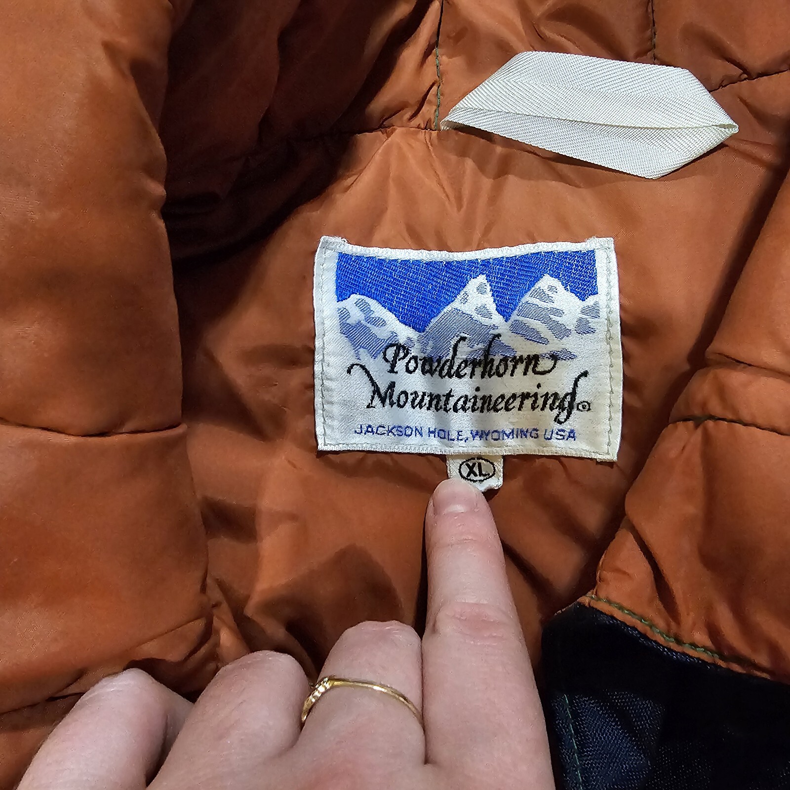 Vintage Powderhorn Mountaineering Vest Goose Down Puffer Size XL ...