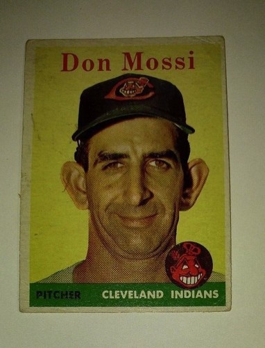 1958 DON MOSSI Topps Baseball Card #35 VG 3.0 Indians | eBay