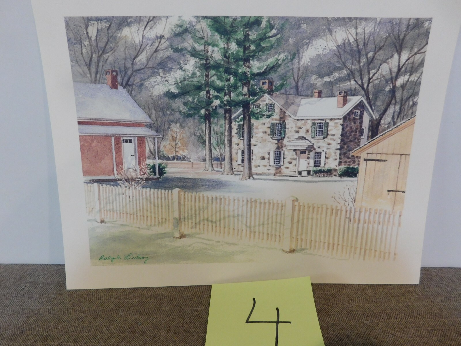 Vintage Lancaster County Watercolor Painting #4 Ralph Lindsay Signed | eBay