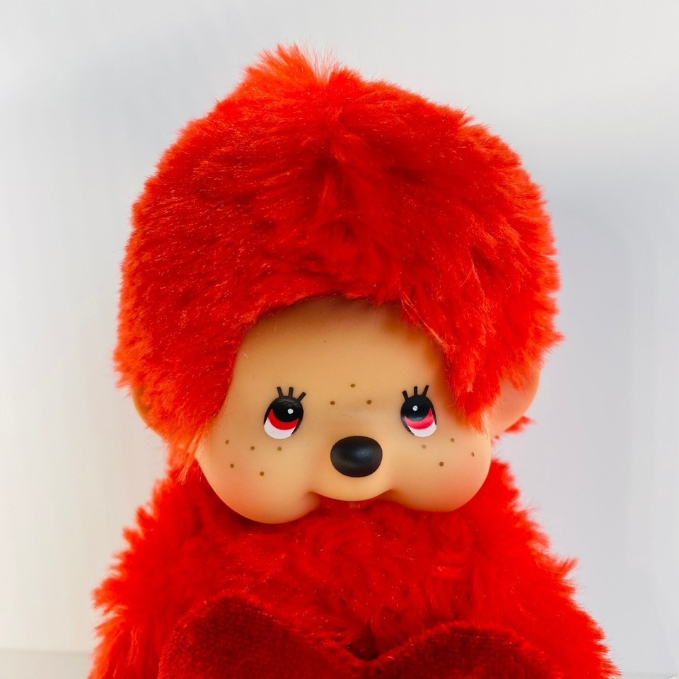 Monchhichi Love Edition RED eyes S size Plush Monkey doll Thumb sucker ...