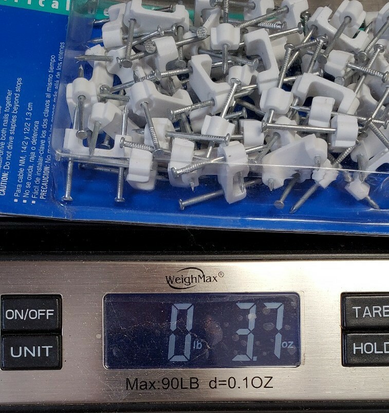 50 Leviton Plastic White Staples for 1/2" Cable | eBay