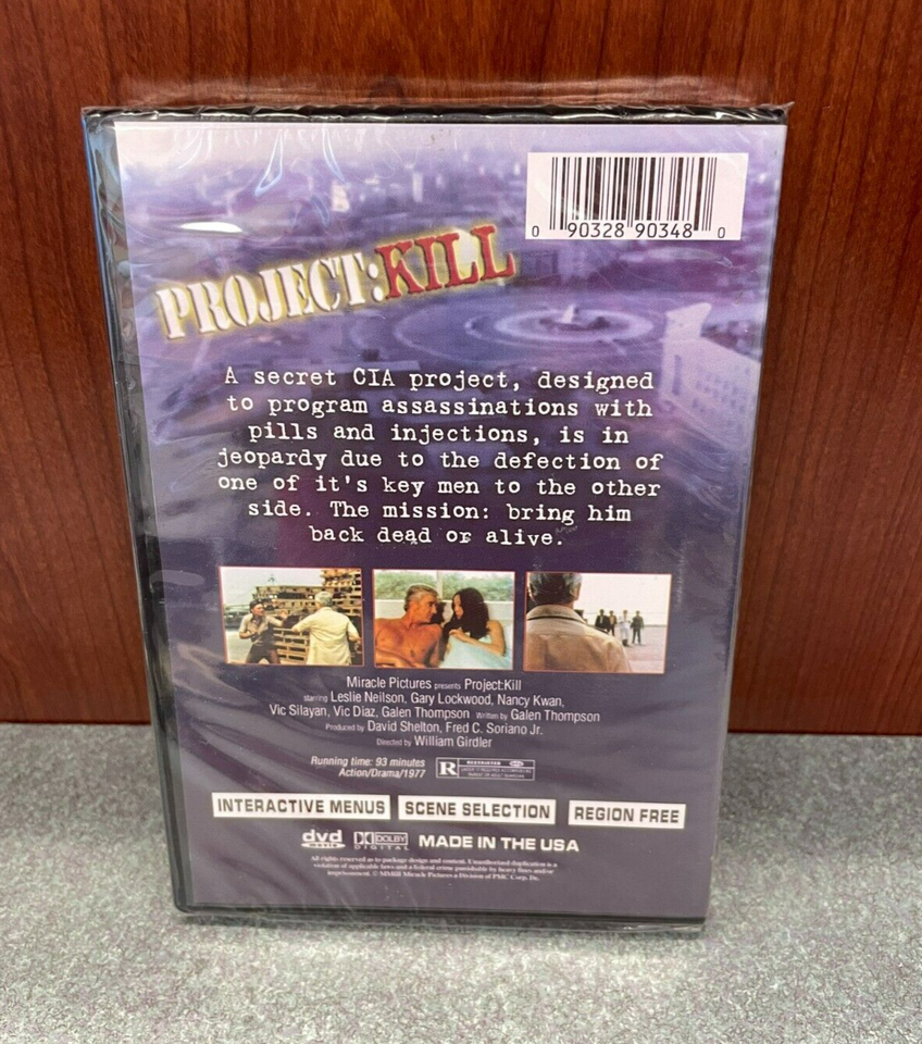 Project Kill (DVD, 2004) Leslie Nielsen 1977 Movie Nancy Kwan Gary ...