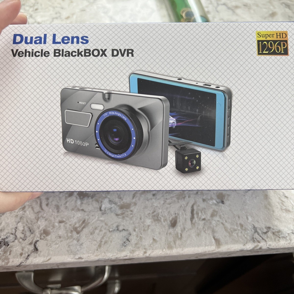 Vehicle Blackbox Dvr New 4.3 Inch Dual Lens Dash Camera 1080P Car DVR