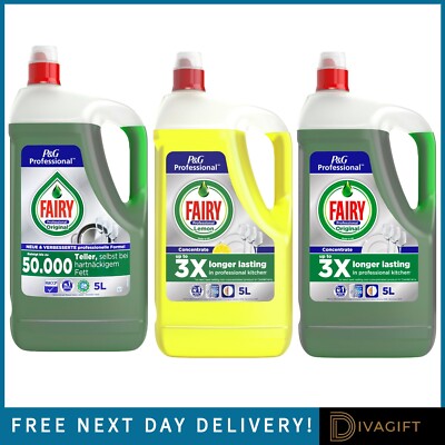 FAIRY PROFESSIONAL CONCENTRATED WASHING UP LIQUID CLEANER ORIGINAL ...