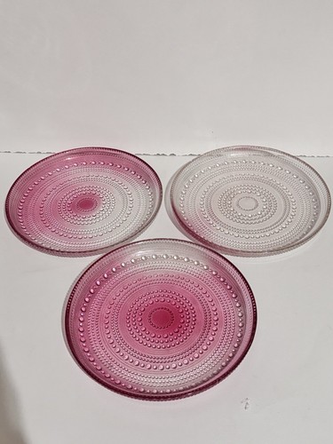 3 Kastehelmi DEW Drops Littala Large Serving Plates 10” OIVA TOIKKA ...