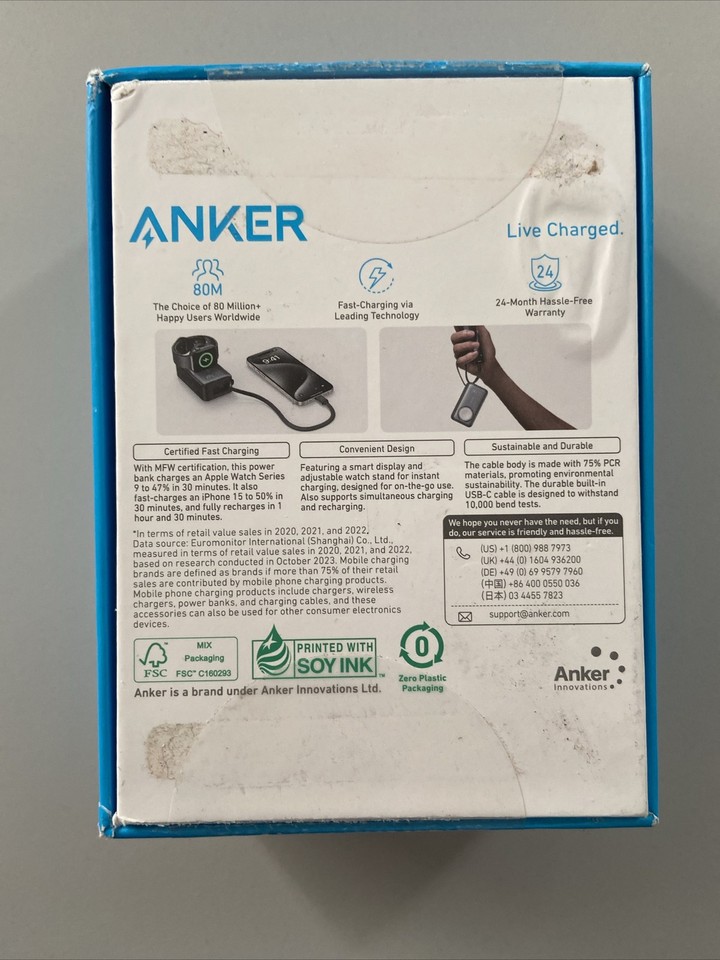 Anker MagGo Power Bank (10K, 35W, For Apple iPhone 17 16 15 apple Watch ...