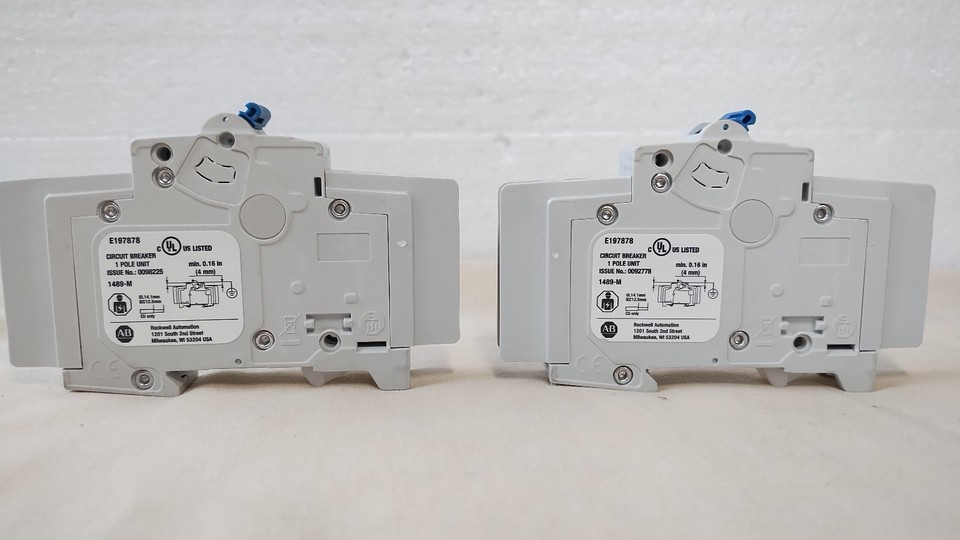 (2) Allen Bradley 1489-M1C020 Ser. D Miniature Circuit Breaker 2A | eBay