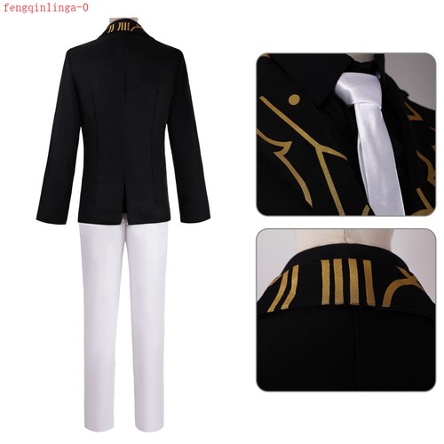 Anime Demon Slayer Kibutsuji Muzan Cosplay Costume Jacket Pantstop Hat ...