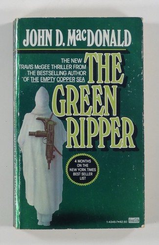 1980 John D. MacDonald THE GREEN RIPPER Travis McGee thriller FAWCEETT ...