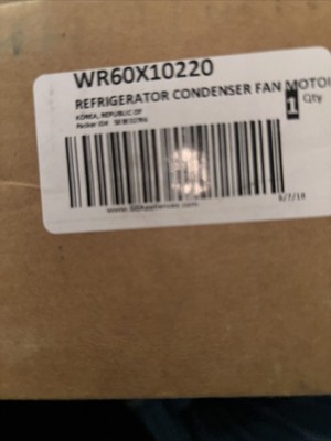 Wr60x10220. Refrigerator Condenser Fan Motor OEM GE | eBay