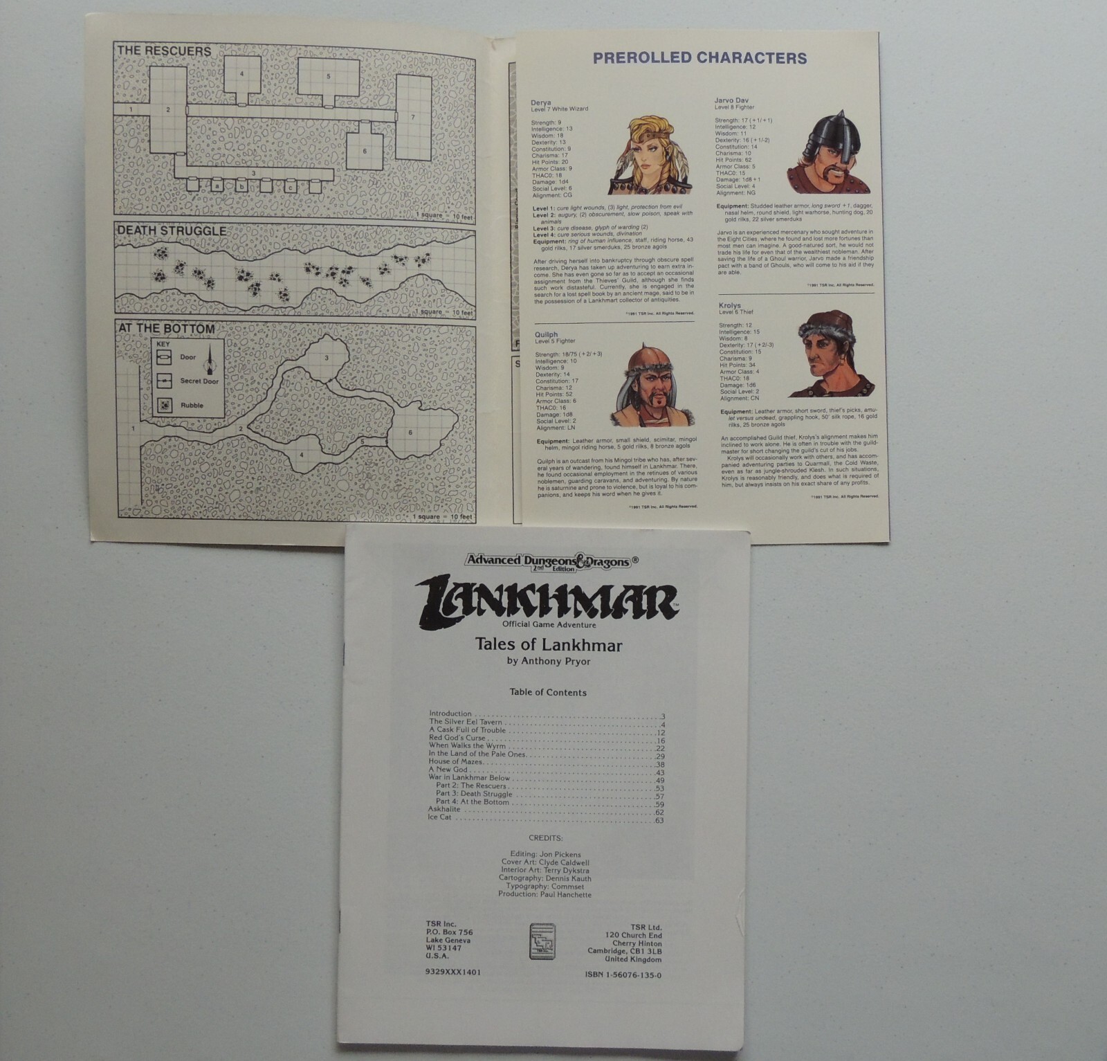 Tales of Lankhmar 1991 Dungeons & Dragons Module D&D 2nd ed. LNR2 ...