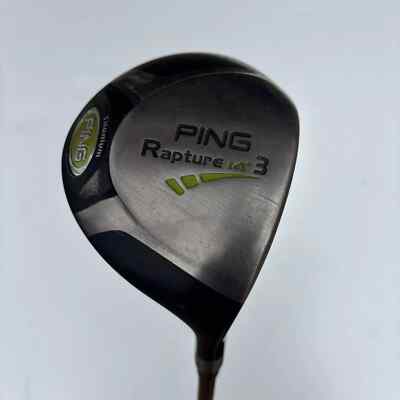 Ping Rapture 14* 3-Wood TFC909F Regular 55g Shaft RH Titanium Very Good ...