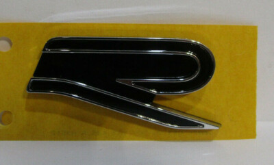 Black & Chrome VW R Line Badge Emblem | eBay