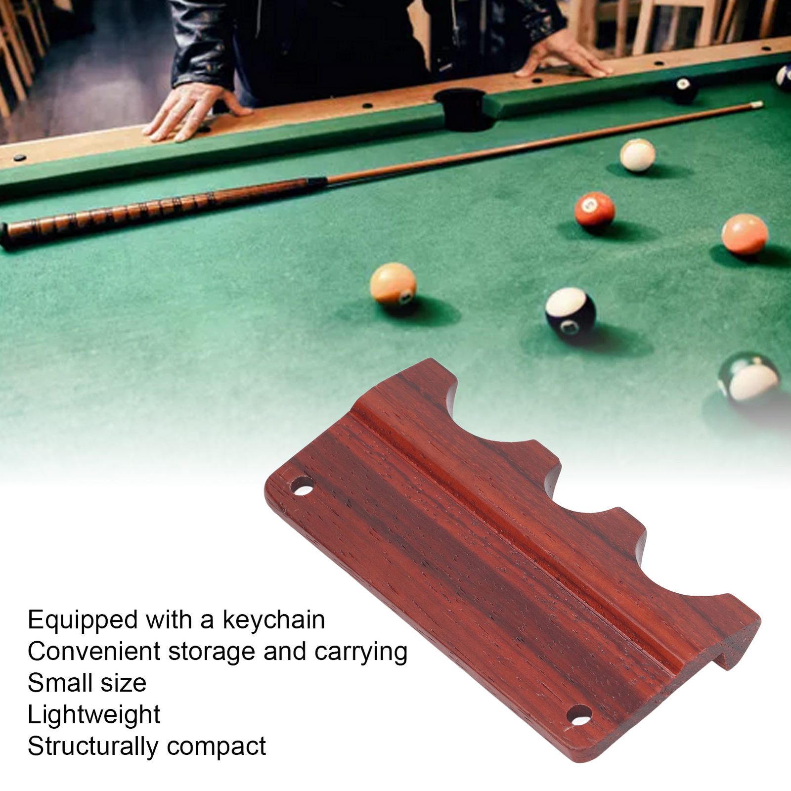 Pool Rack 3 Holes Snooker Stick Holder Portable Billiards Leaning Rod ...