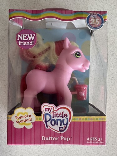 BNIB My Little Pony MLP G3 Butter Pop 2007 Factory Error No Cutie Mark ...