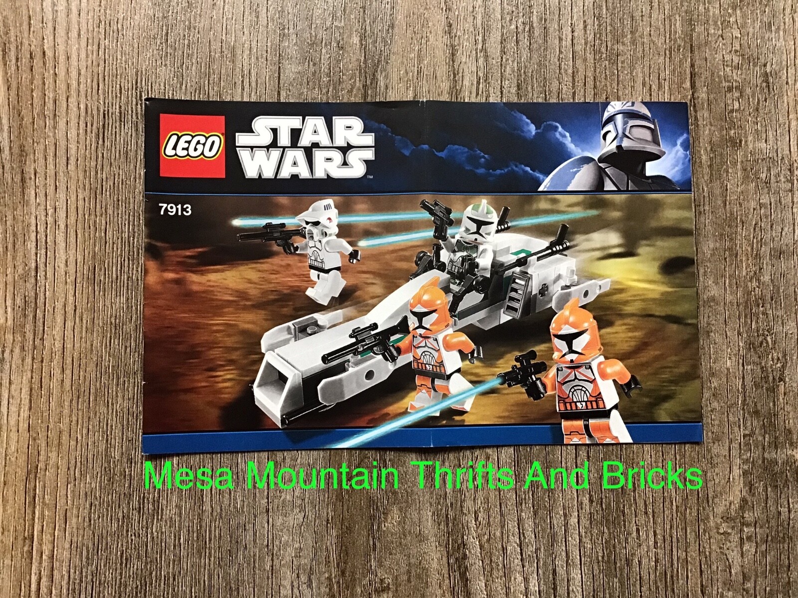 Lego Star Wars 7913 Clone Trooper Battle Pack Instruction Manual Only ...