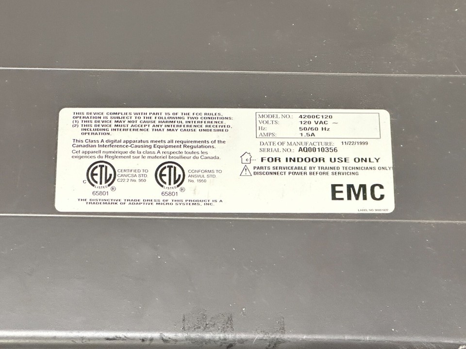 EMC 4200C120 Lucent LED Sign 1.5A 120VAC NO REMOTE | eBay