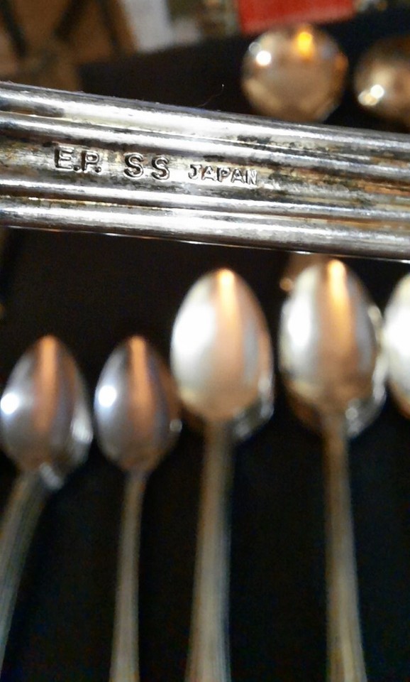 Vintage EP SS Japan Silverware Flatware Lot Of 65 Pieces Knives Spoons ...
