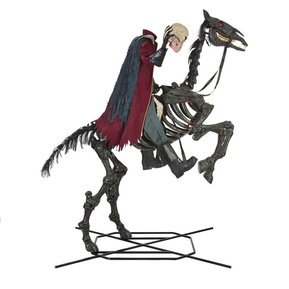 8.5 ft. Giant-Sized Animated LED Knight Dullahan Home Depot Headless ...