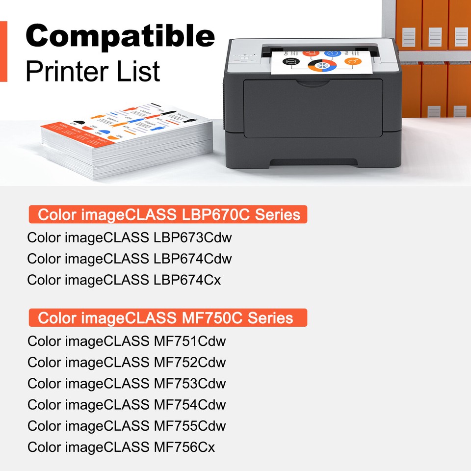 4PK CRG-069 Toner Cartridge Compatible with Canon 069 imageCLASS ...