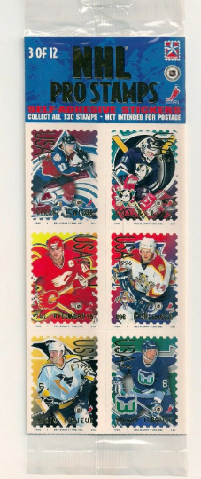 1996 NHL Pro Stamps Hockey Player NHL Set Gold Embossed - (130) Gretzky ...