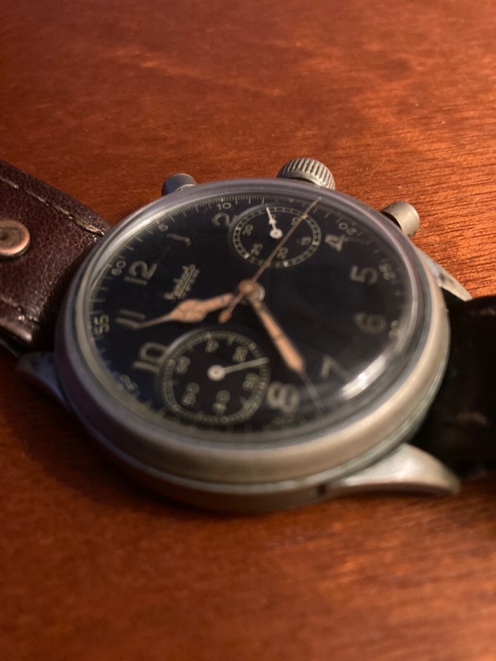 HANHART WWII Luftwaffe German Pilot Aviator Watch | eBay
