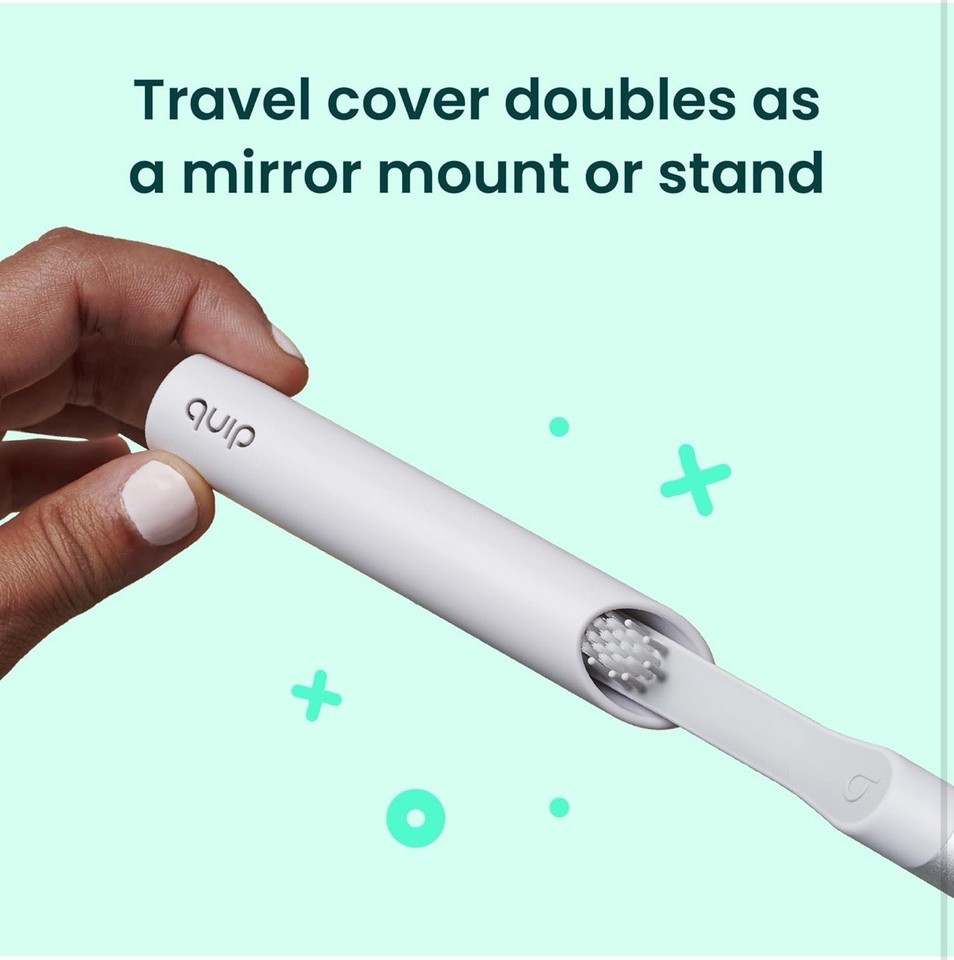 Quip Electric Toothbrush with Replaceable Brush Head-Marine Blue New ...