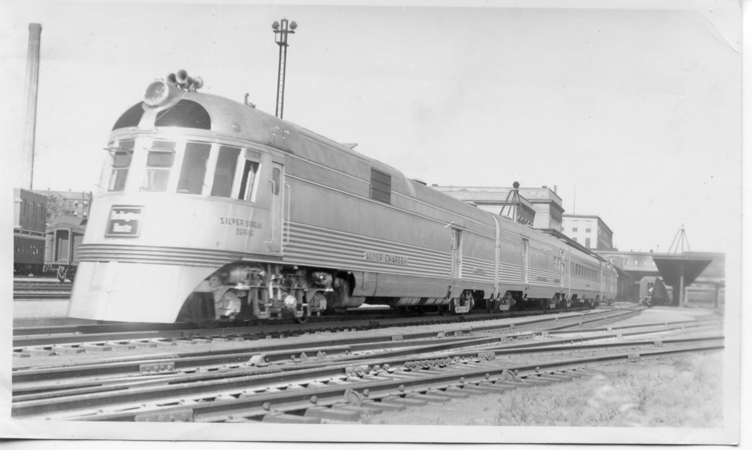 25D336 RP 1940 CB&Q BURLINGTON RAILROAD SILVER STREAK ZEPHYR OMAHA NE ...