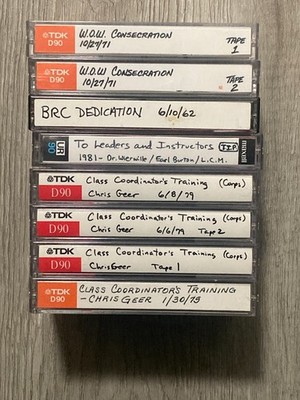 Collector's set of 8 vintage tapes, VPW and Chris Geer | eBay