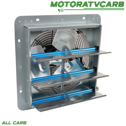 ALL-CARB 12 Inch Shutter Exhaust Fan Aluminum With Meters Power Cord ...