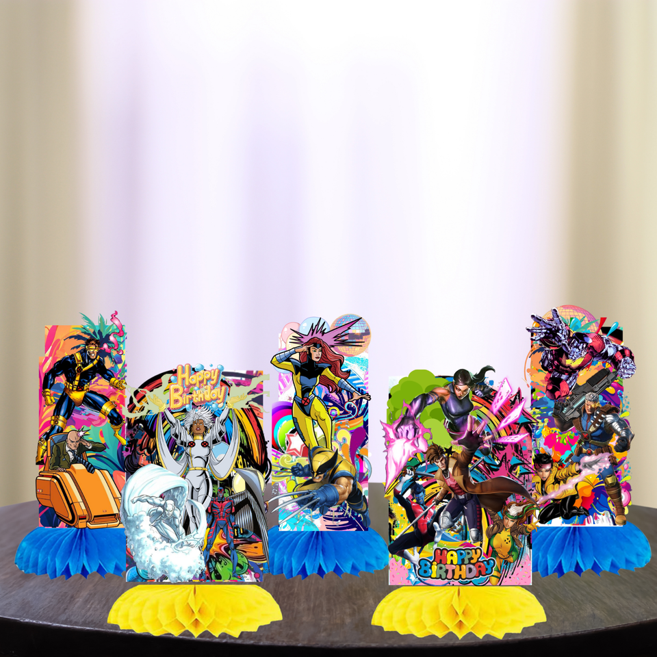 X MEN 97 wolverine cupcake topper birthday party supplies centerpiece ...